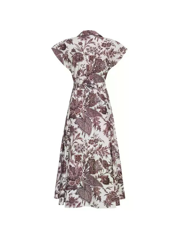 Cara Cara Sawyer Floral Print Midi Dress - Neutrals