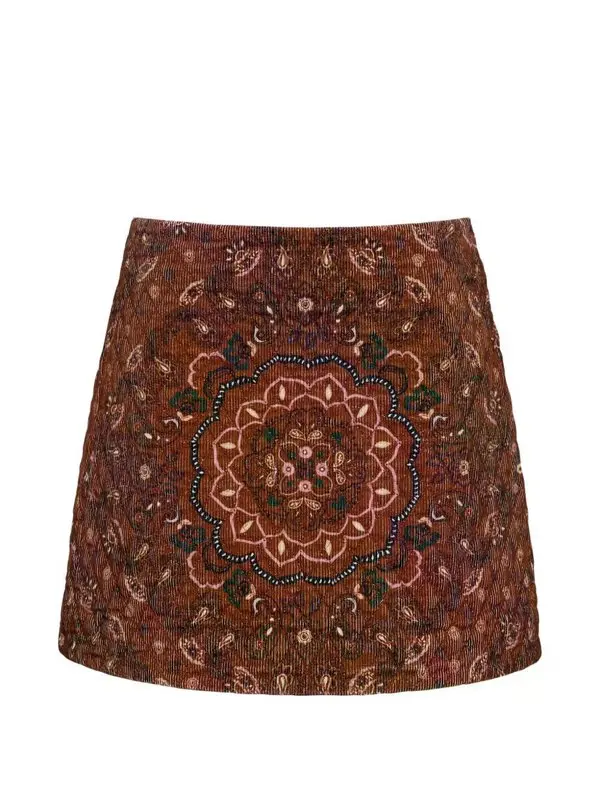 Cara Cara Chrissy Bandana-print Mini Skirt