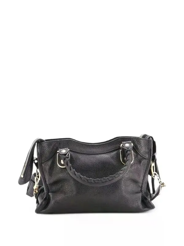Balenciaga Classic Metallic Edge Leather Mini Satchel - Black