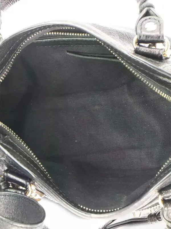 Balenciaga Classic Metallic Edge Leather Mini Satchel - Black