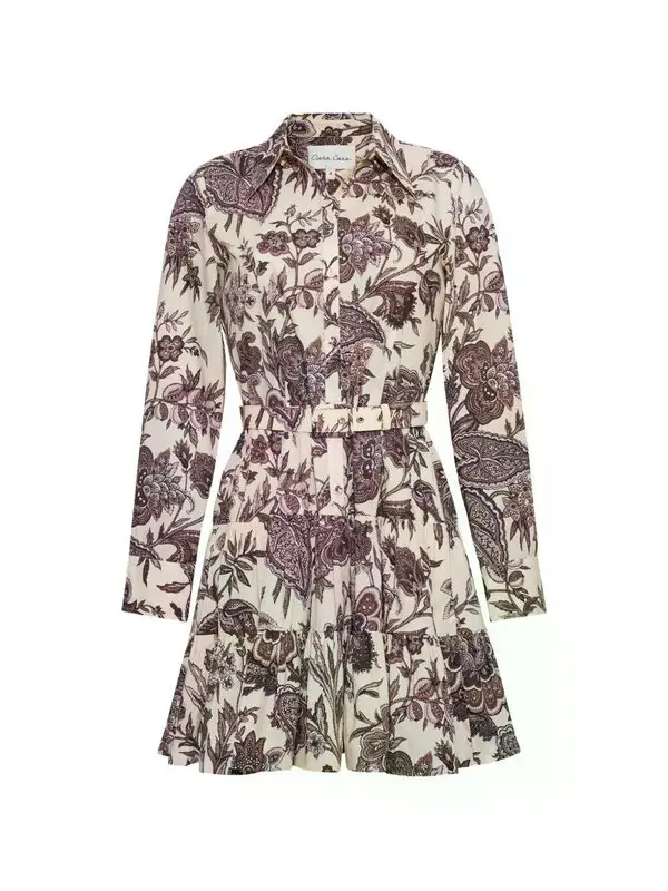 Cara Cara Eugenia Tiered Mini Shirt Dress