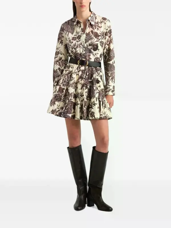 Cara Cara Eugenia Tiered Mini Shirt Dress