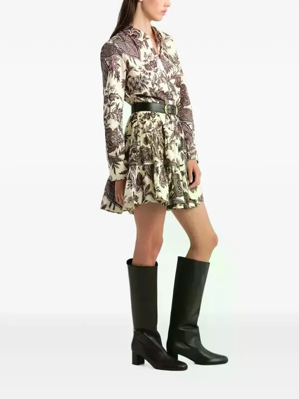 Cara Cara Eugenia Tiered Mini Shirt Dress