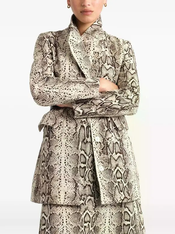 Cara Cara Romeo Snake-print Blazer