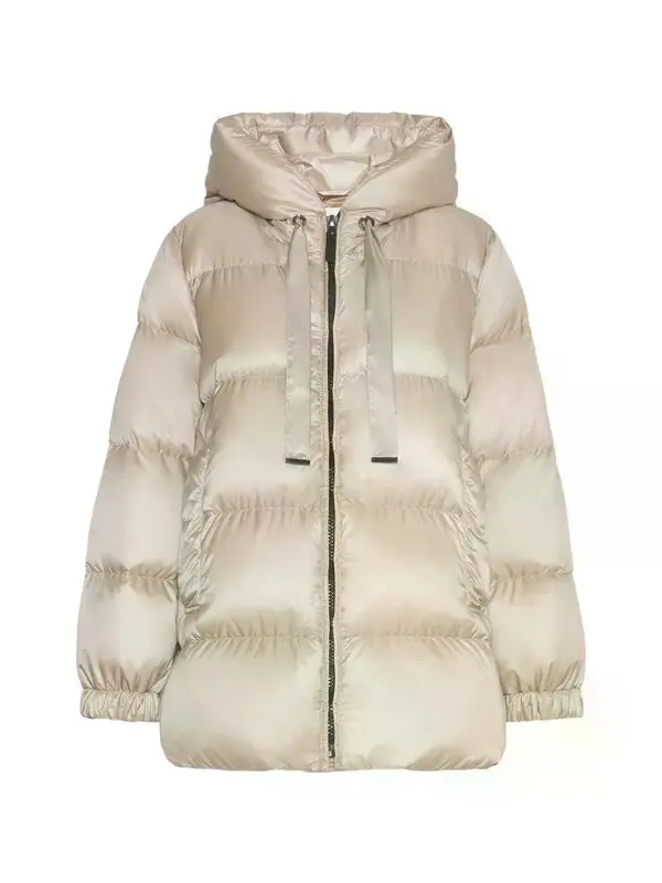Max Mara Quilted Hooded Puffer Jacket - Neutrals