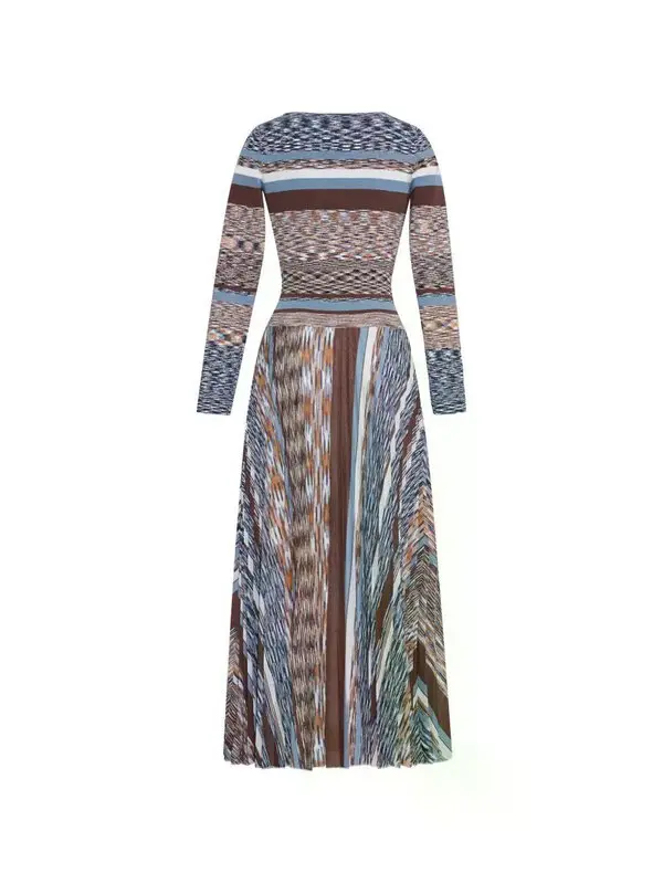 Cara Cara Marlow Space-dye Pleated Midi Dress