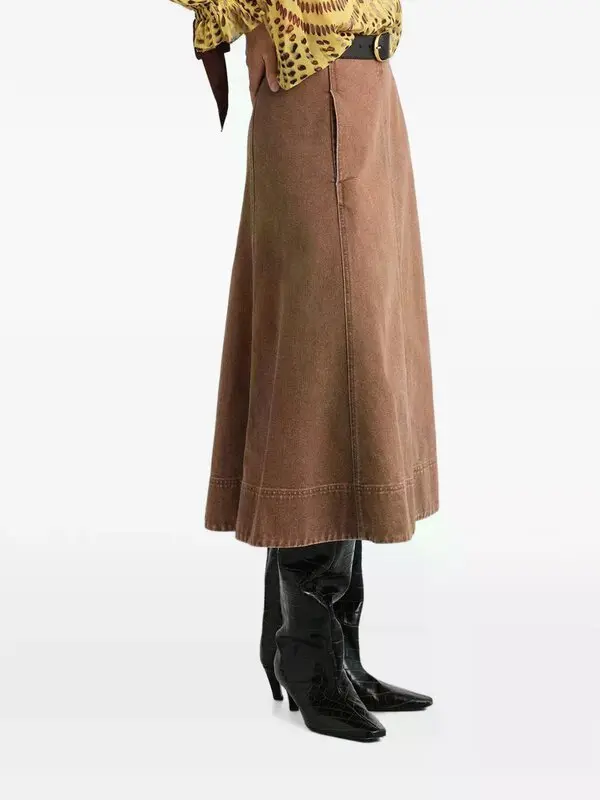 Cara Cara Aisha Panelled Midi Skirt