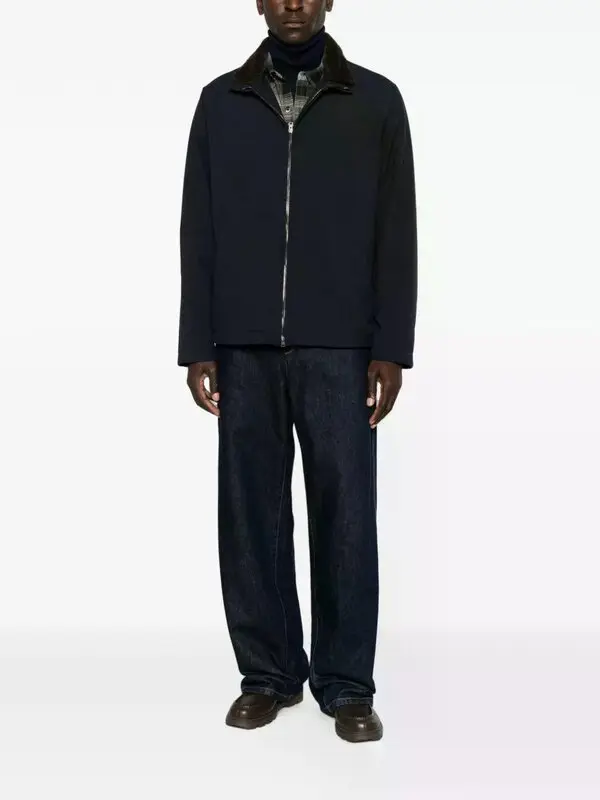 Herno Shearling Collar Raglan Sleeve Jacket