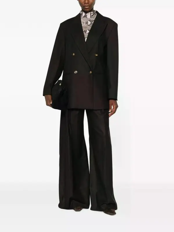 LE SULLY STUDIO Pleated Wide-leg Palazzo Pants