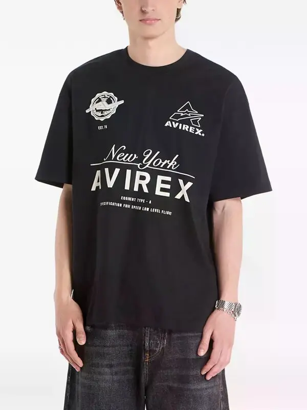 AVIREX Logo-print Cotton T-shirt