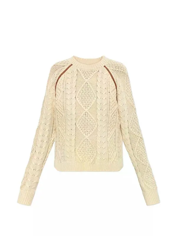 DIESEL® Cable-knit Crew Neck Sweater