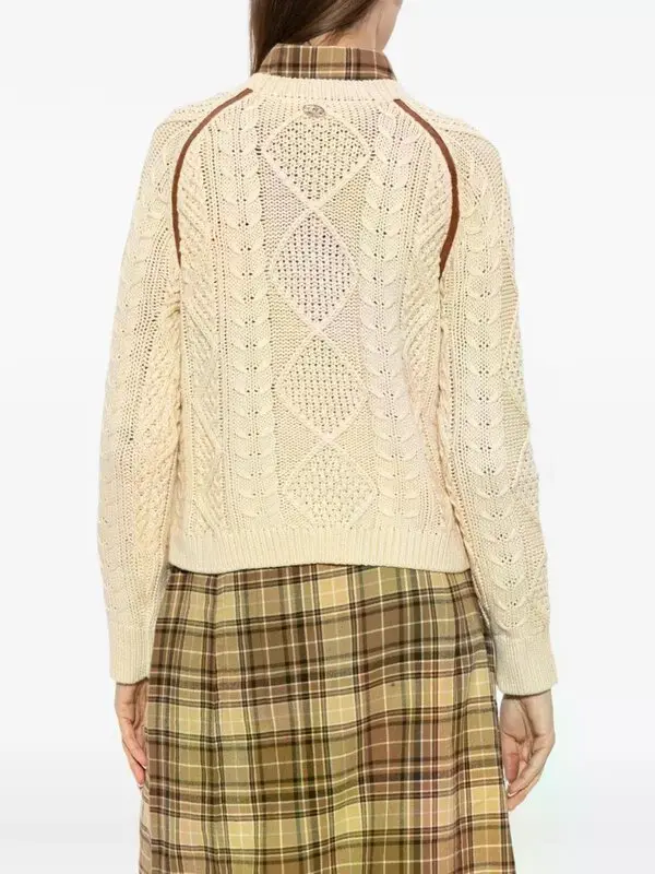 DIESEL® Cable-knit Crew Neck Sweater