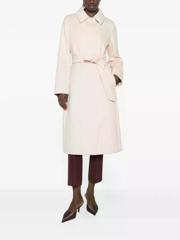 Max Mara Belted Button-fastening Coat