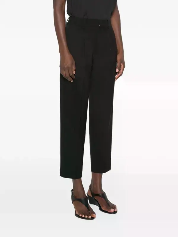 PT TORINO Pleat-detail Cropped Trousers