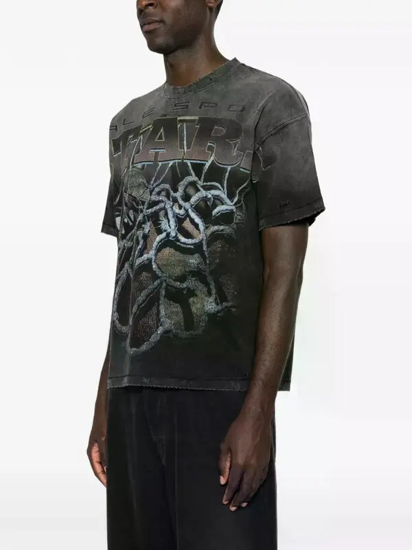 VALE FOREVER Graphic-print Distressed T-shirt
