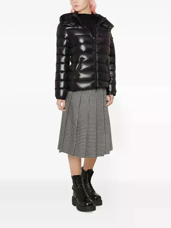 Moncler Bady Short Down Jacket With Detachable Hood - Black
