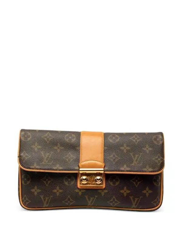 LOUIS VUITTON Monogram Sofia Coppola Slim Clutch Bag - Brown