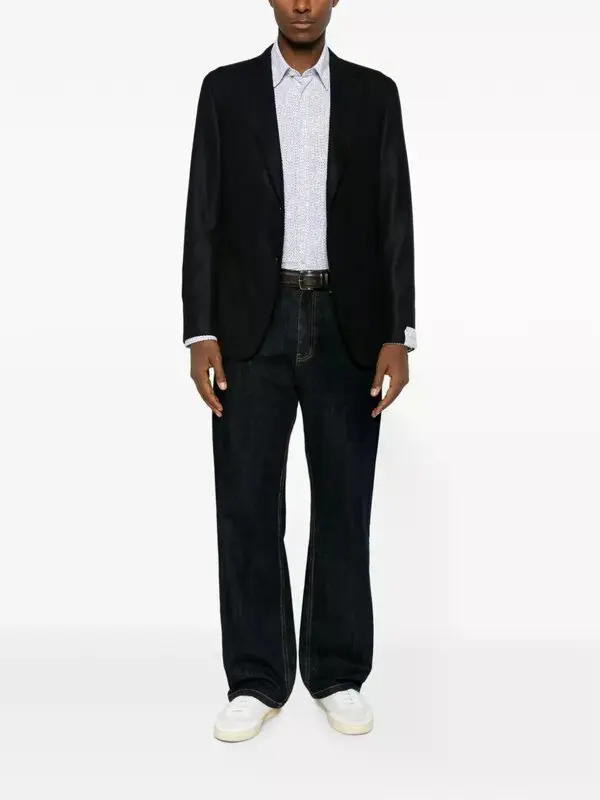 BOSS Micro-patterned Long-sleeve Shirt