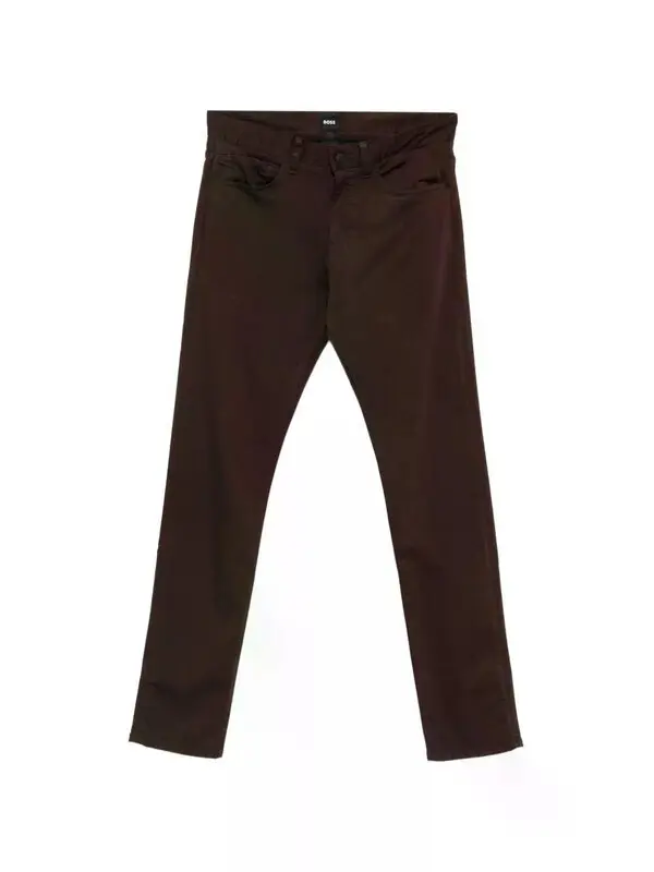 BOSS Delaware Slim-fit Five-pocket Trousers - Brown