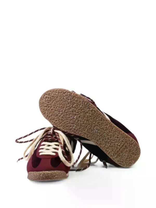 PURAAI Panther Velvet Panelled Sneakers - Red