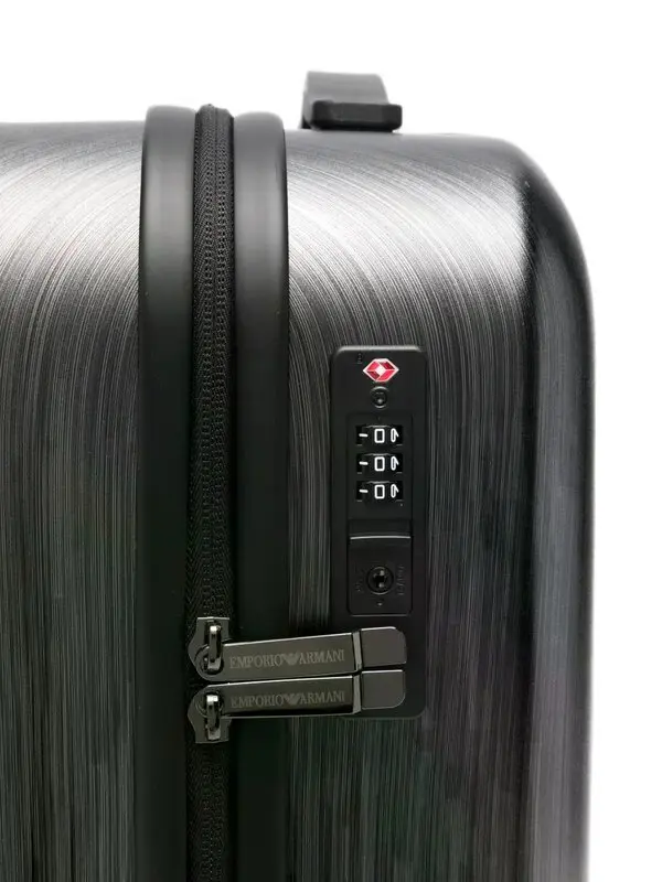 Emporio Armani Logo Embossed Suitcase