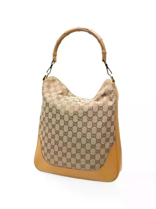 Gucci Gg Canvas Bamboo Web Satchel