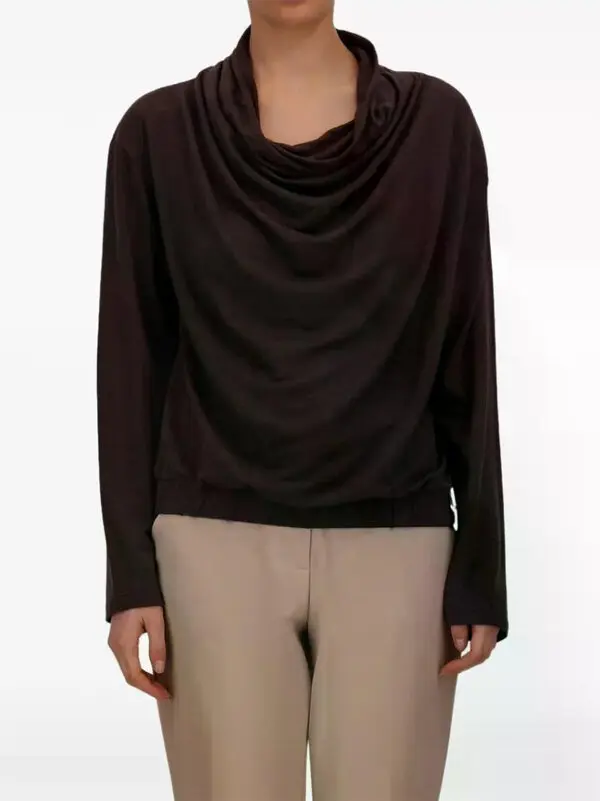 Herno Cowl Neck Long Sleeve Sweater