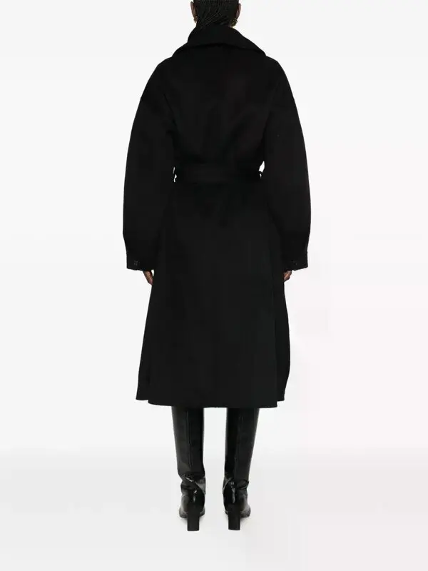 THE FRANKIE SHOP Belted Double-breasted Coat