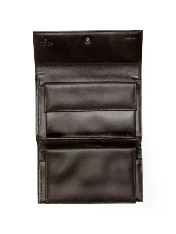 Fendi 20th Century Zucca Canvas Wallet Long Wallets