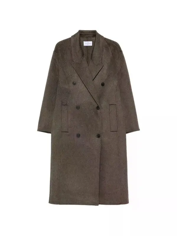THE DYNAMIS STUDIO Double-breasted Peak-lapel Coat
