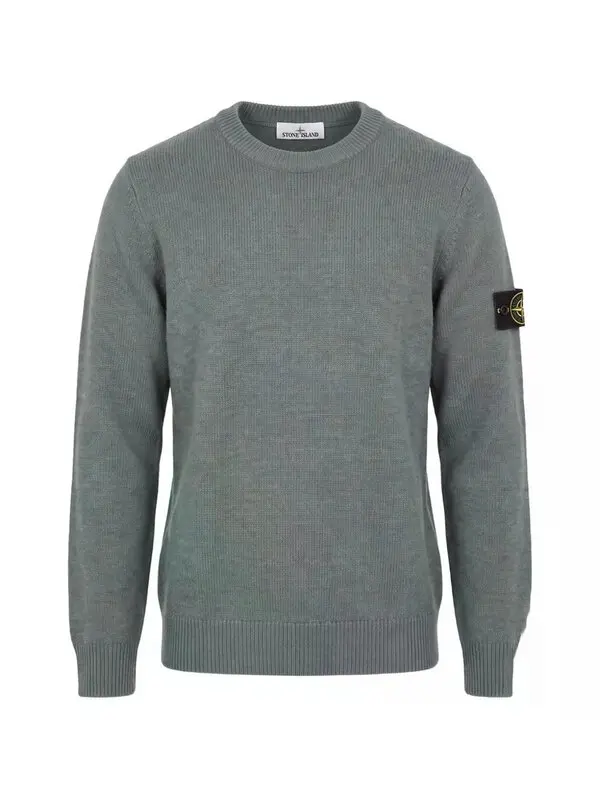 Stone Island Lambswool Crewneck Jumper - Green