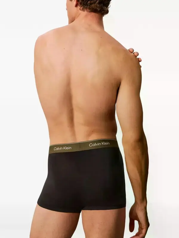 Calvin Klein Logo-waistband Trunks - Black
