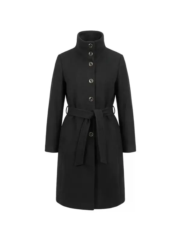 Pinko Wool-blend High Neck Belted Coat