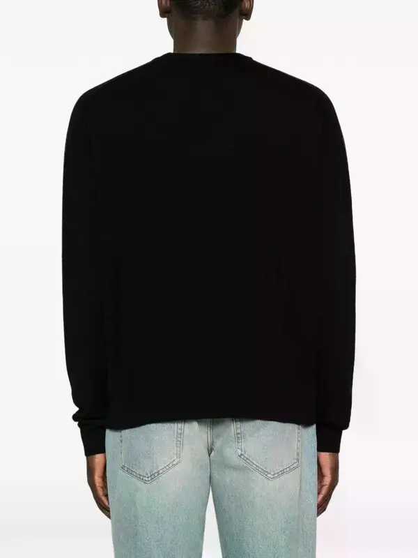 Iceberg Logo-embroidered Side-stripe Sweater
