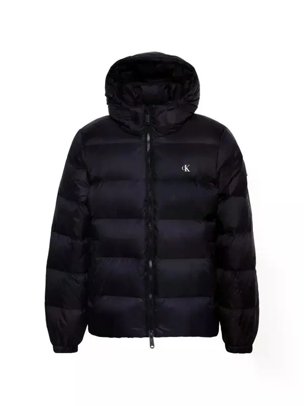 Calvin Klein Hooded Padded Jacket With Logo Detail