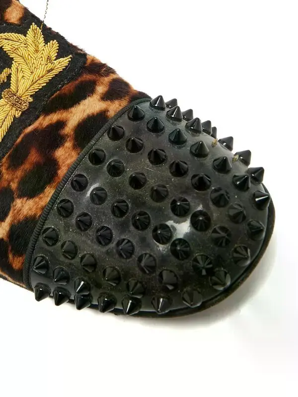 CHRISTIAN LOUBOUTIN Leopard-print Loafers