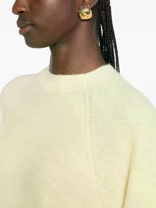 Fabiana Filippi Sequin Embellished Raglan Sleeve Sweater