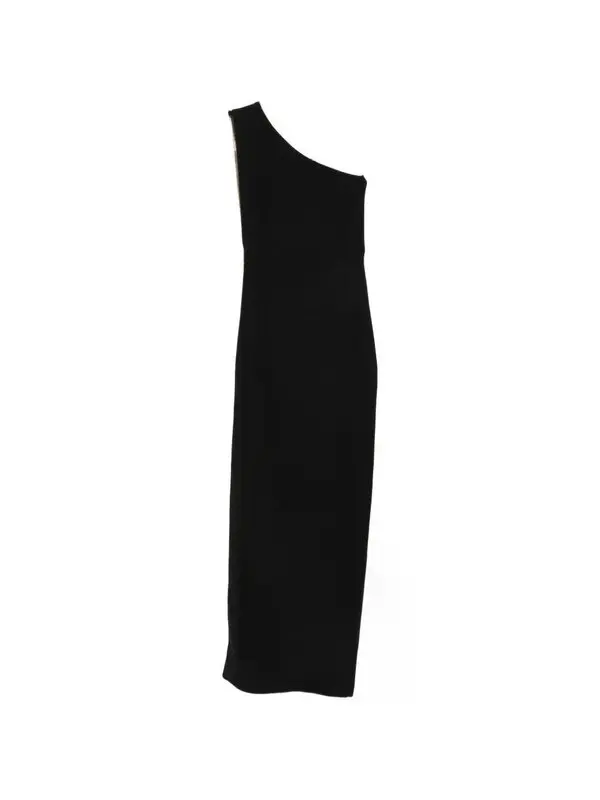 Elisabetta Franchi One-shoulder Maxi Dress With Zip Detail