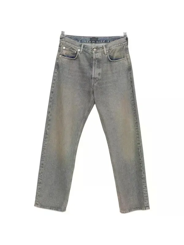 HAIKURE Faded-effect Logo-patch Jeans