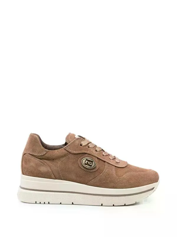 NEROGIARDINI Logo Plaque Platform Sneakers