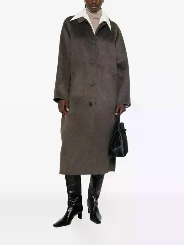 THE DYNAMIS STUDIO Single-breasted Wool-blend Coat
