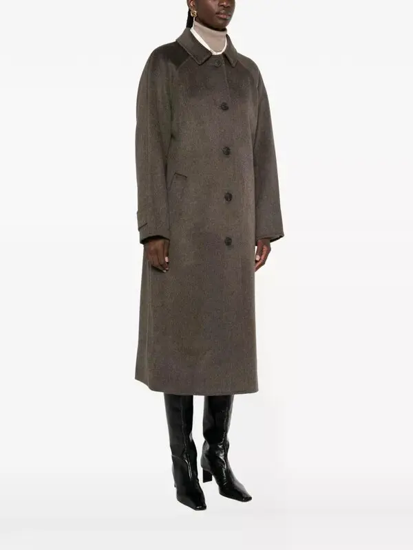 THE DYNAMIS STUDIO Single-breasted Wool-blend Coat