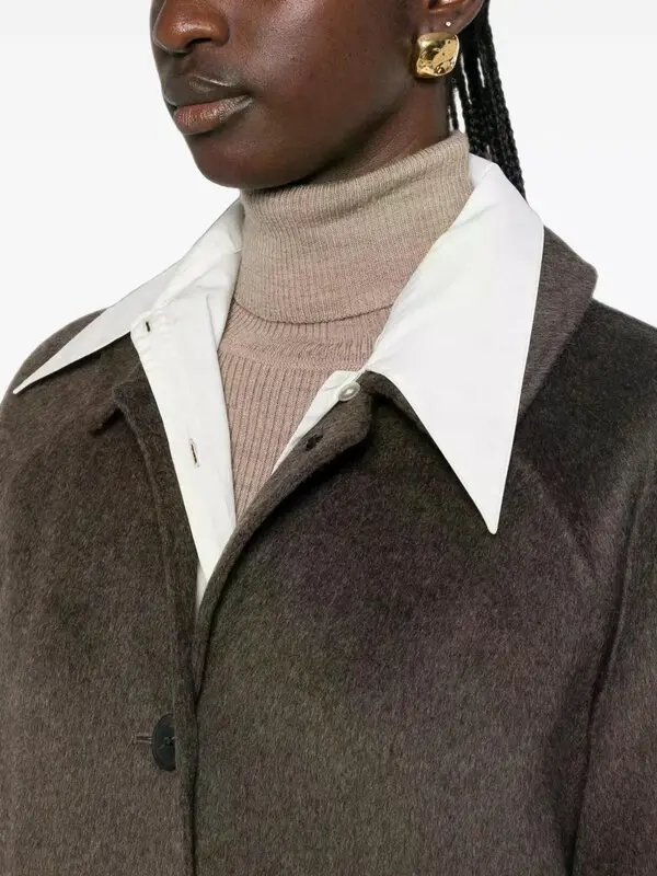 THE DYNAMIS STUDIO Single-breasted Wool-blend Coat