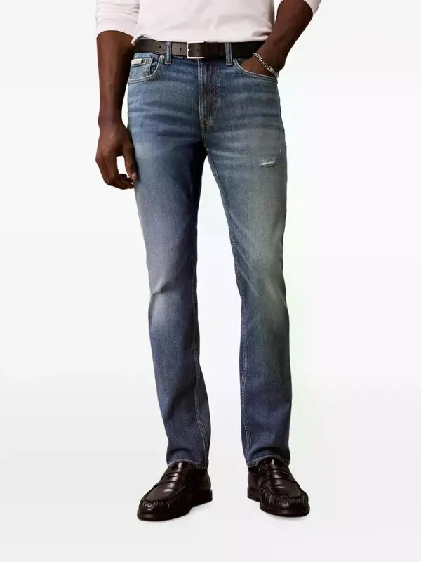 Calvin Klein Distressed Slim-fit Jeans