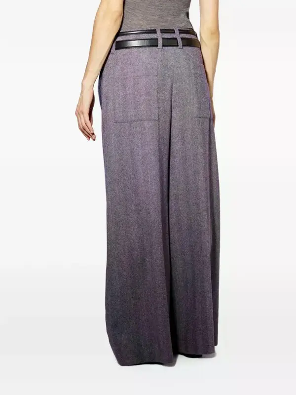 Liviana Conti Herringbone-pattern Palazzo Pants