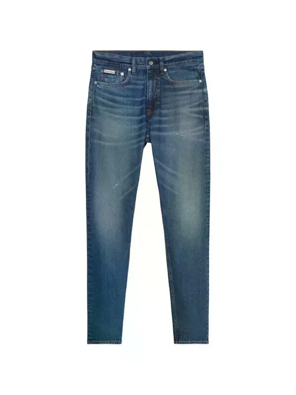Calvin Klein Distressed Whisker-effect Jeans