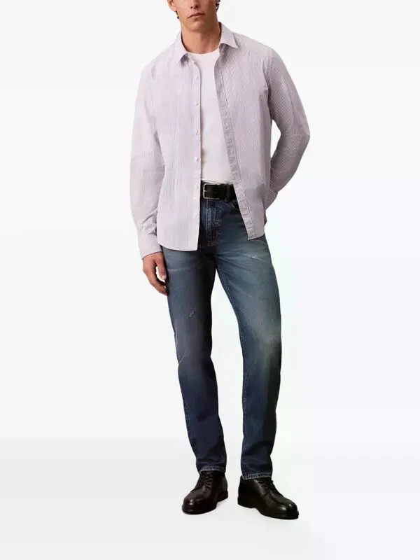 Calvin Klein Distressed Whisker-effect Jeans