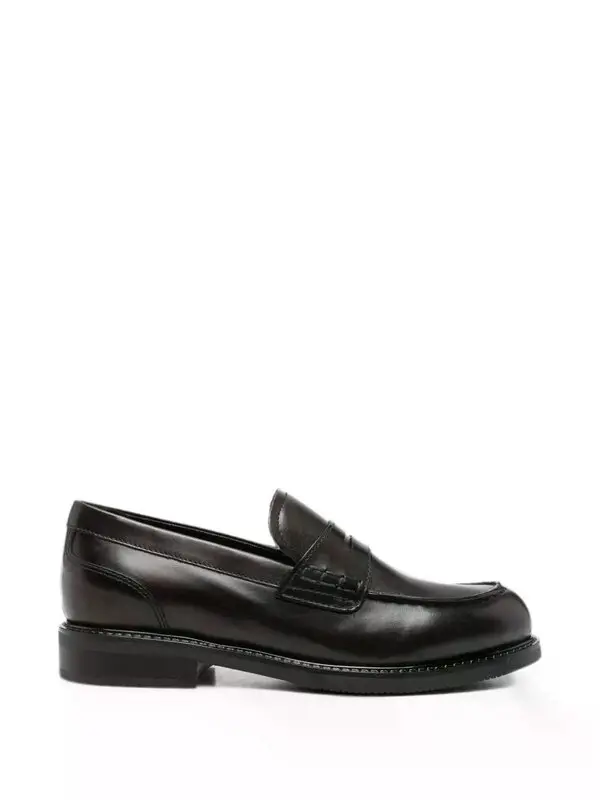 NEROGIARDINI Penny-slot Almond-toe Loafers