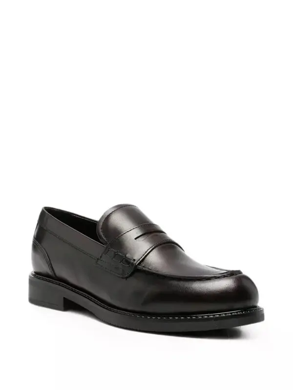 NEROGIARDINI Penny-slot Almond-toe Loafers