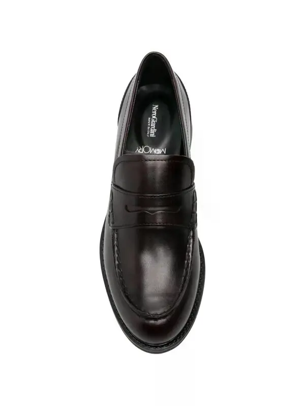 NEROGIARDINI Penny-slot Almond-toe Loafers